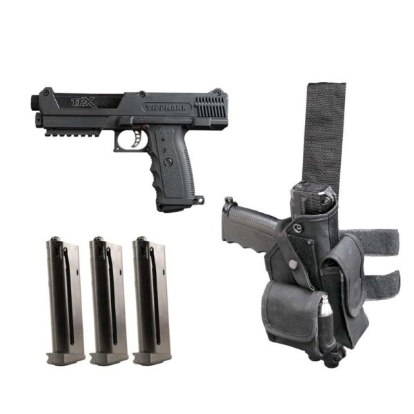 Tippmann TIPX Paintball Pistol Deluxe Kit – Black | Impact Proshop
